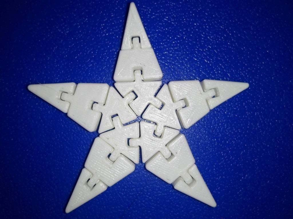Free STL file Articulated star ⭐・Object to download and to 3D print・Cults