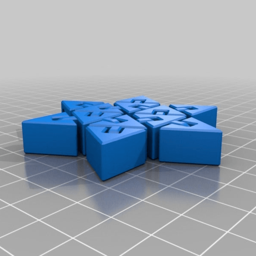 Download free STL file Another articulated star • 3D printing object ...