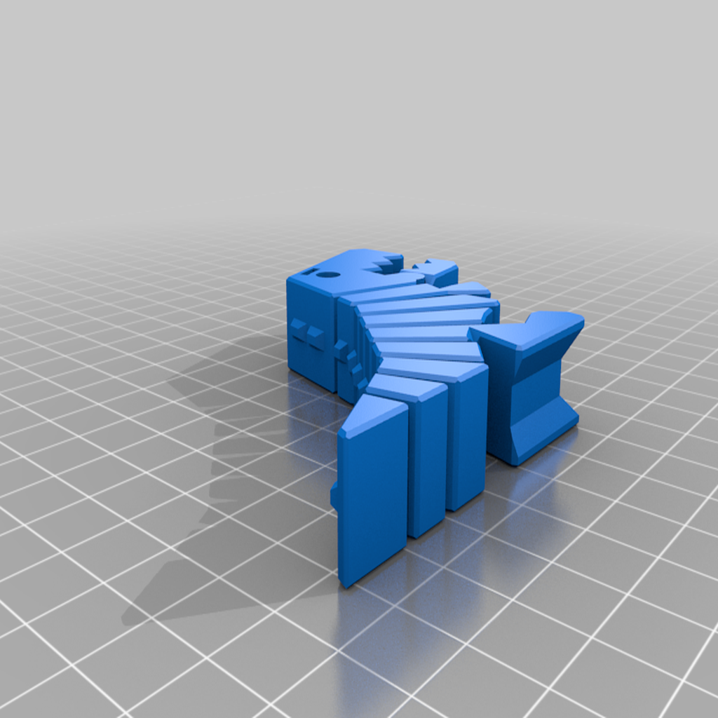 Download free STL file Flexi Rex with hidden links • Model to 3D print ...
