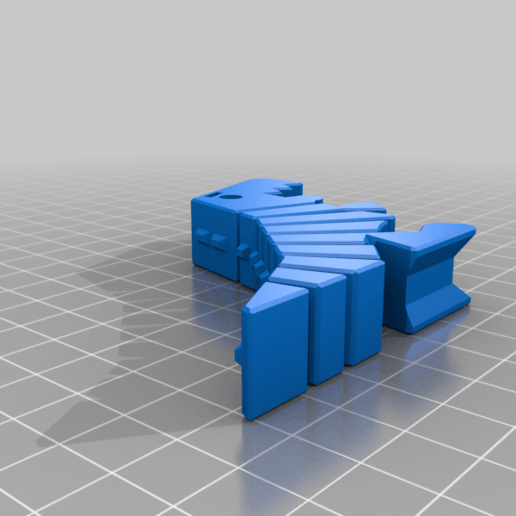 Download free STL file Flexi Rex with movable jaw II • 3D printer model ...