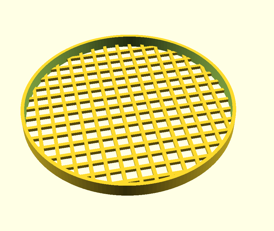 Free STL file circular mesh plate・3D print model to download・Cults