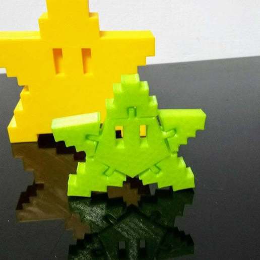 Download free STL file Articulated pixel star • 3D print template ・ Cults