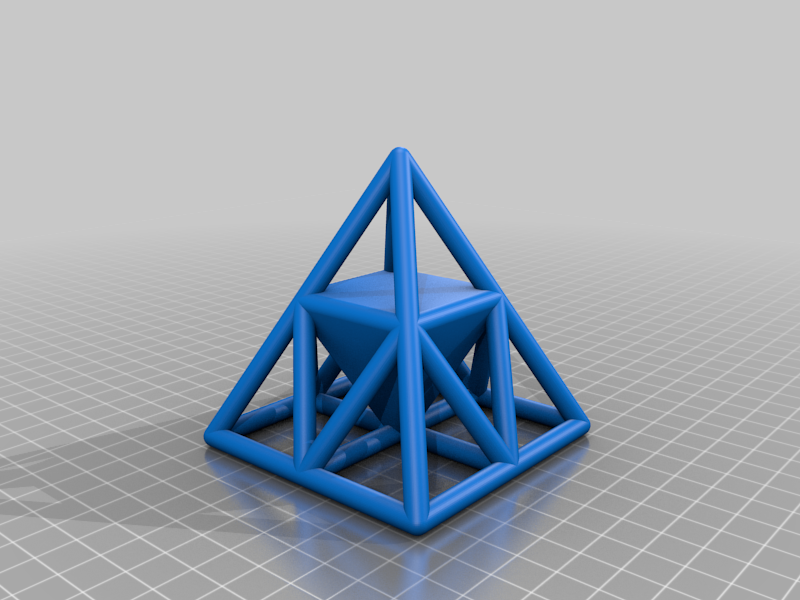 Бесплатный STL файл полая_пирамида_2C・3D-печать объекта для загрузки・Cults