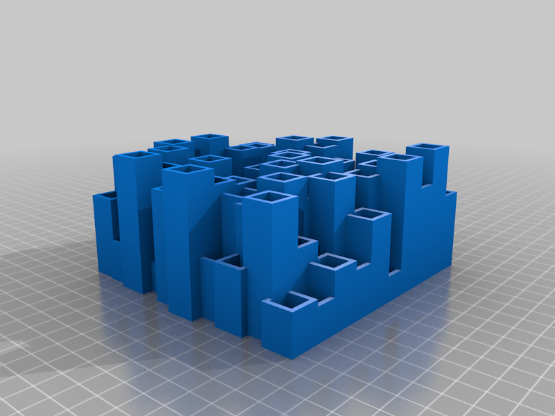 Free 3D file A square pen holder 1RRR1 🟪・Model to download and 3D print ...