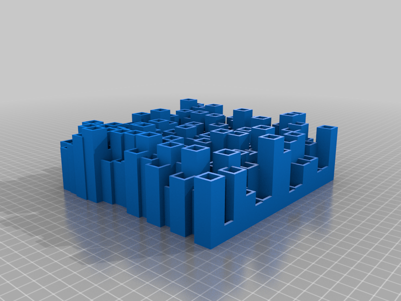 Free 3D file A square pen holder 1RR・3D printing template to download・Cults