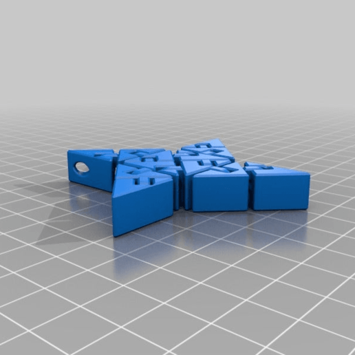 Download free STL file Articulated ninja star • 3D printing template ...