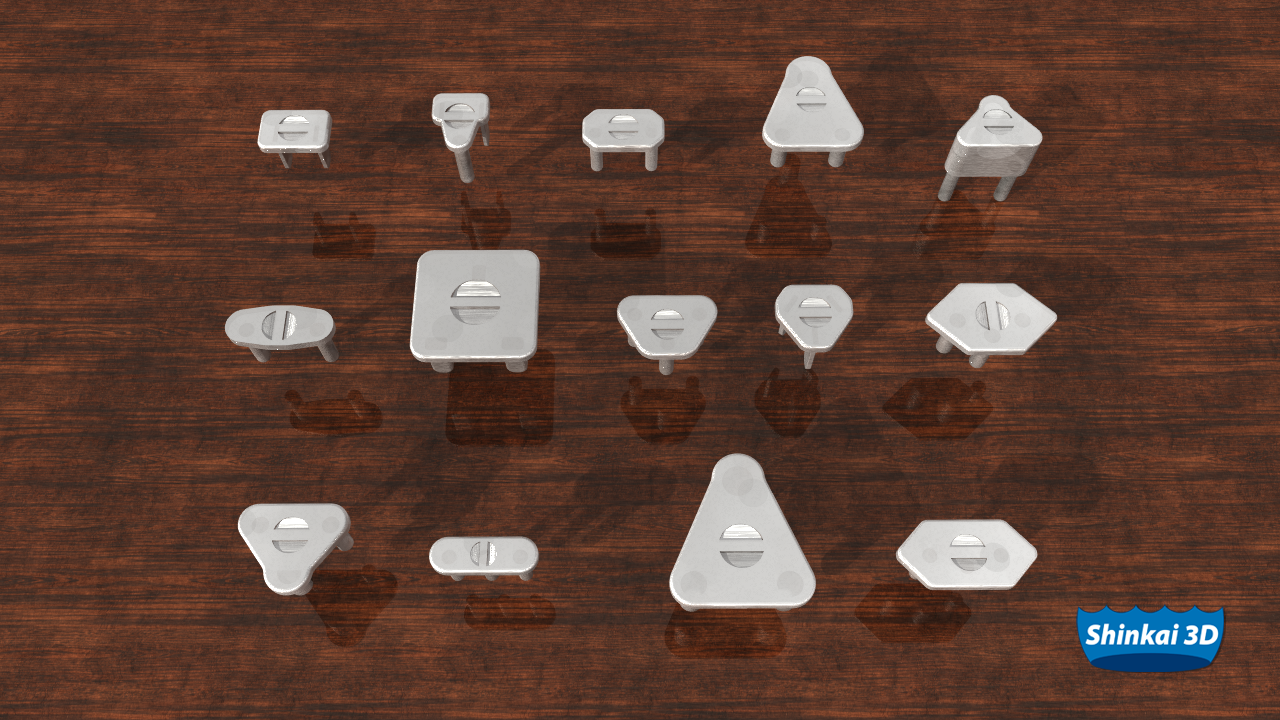 Download STL file Plug socket cover, all types A, B, C, D, E, F, G, H ...