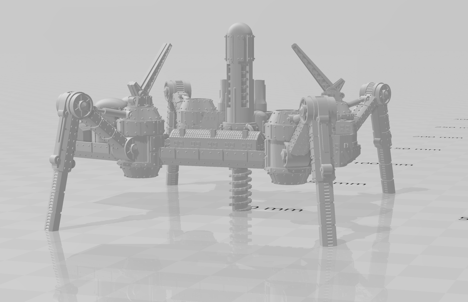 STL file Dystopian Wars mining rig・3D printer design to download・Cults