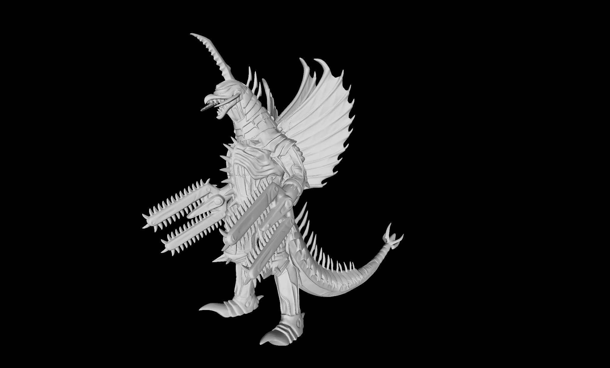 STL-Datei Modifizierter Gigan・Modell für 3D-Drucker zum Herunterladen・Cults