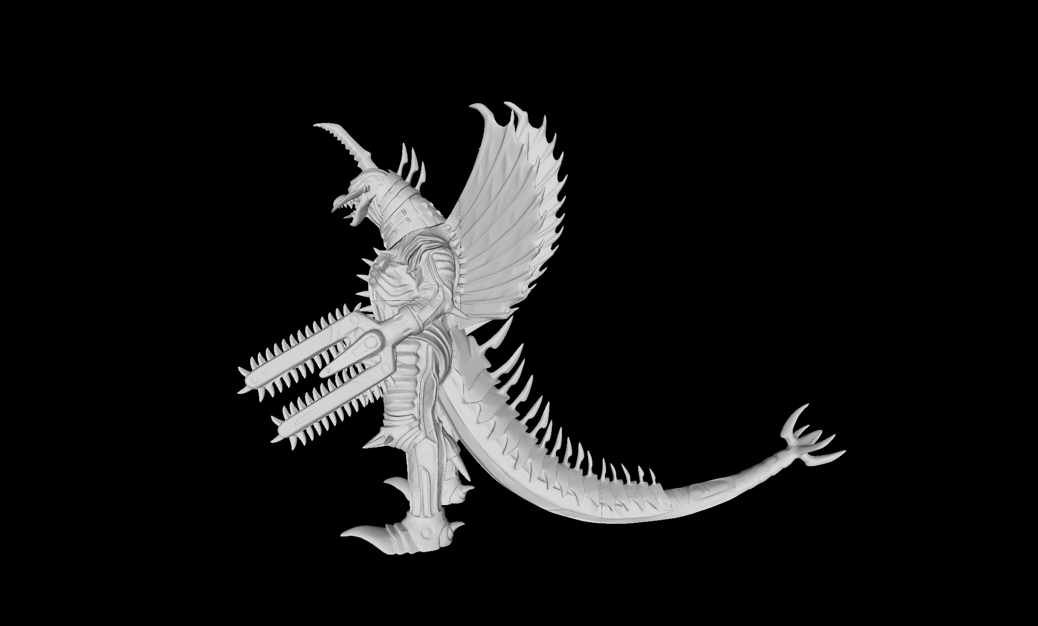 STL-Datei Modifizierter Gigan・Modell für 3D-Drucker zum Herunterladen・Cults