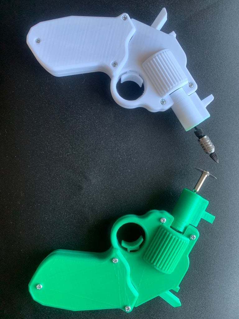 Download free STL file Gun drill using 1.5 V DC motor • 3D print design ...