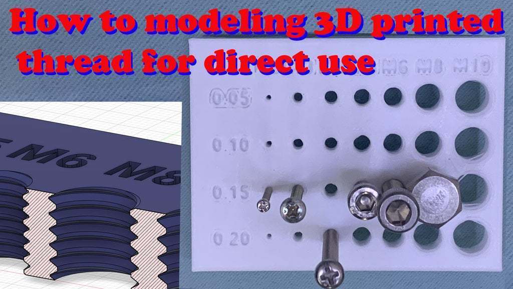 Free STL file How to calibrate 3D printed thread for direct use・3D ...