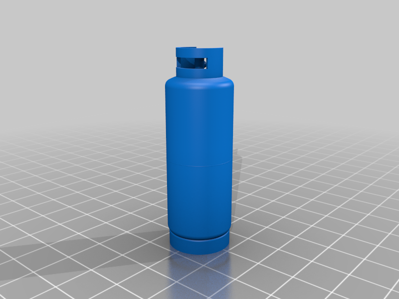Free STL file gas cylinder 🚂・3D printable model to download・Cults