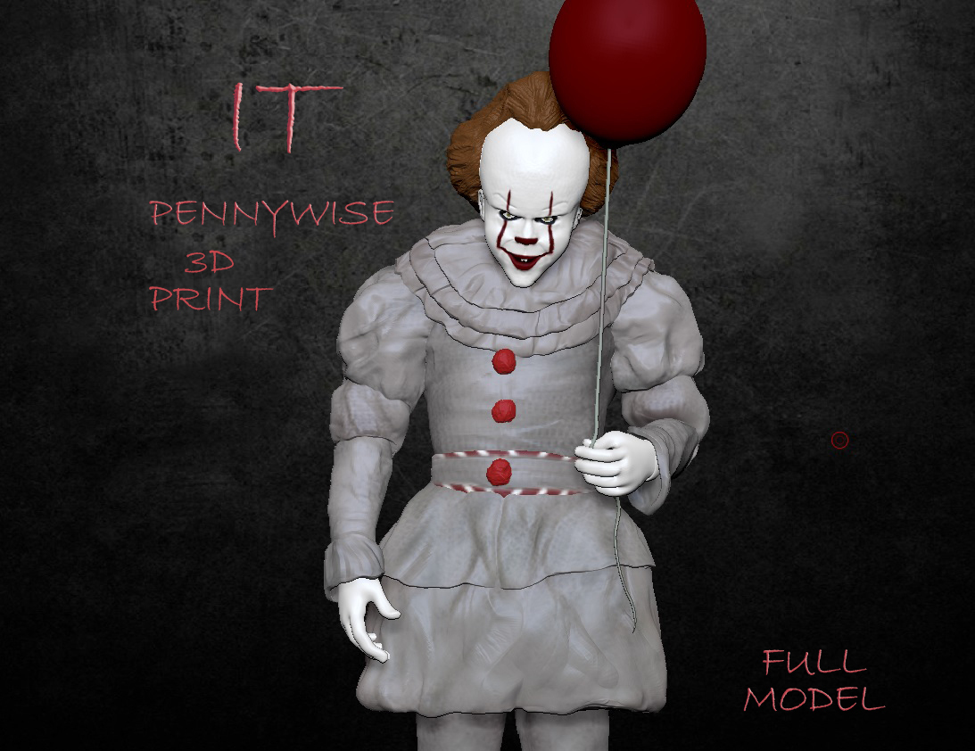 3D file Pennywise (IT) 🎨・Model to download and 3D print・Cults