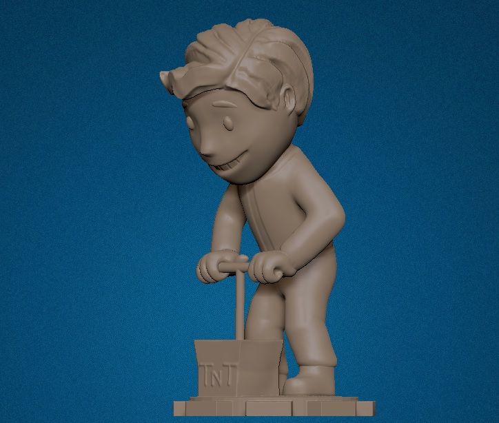 Fichier STL Fallout. Vault boy. Perception 👦・Design à télécharger et à ...