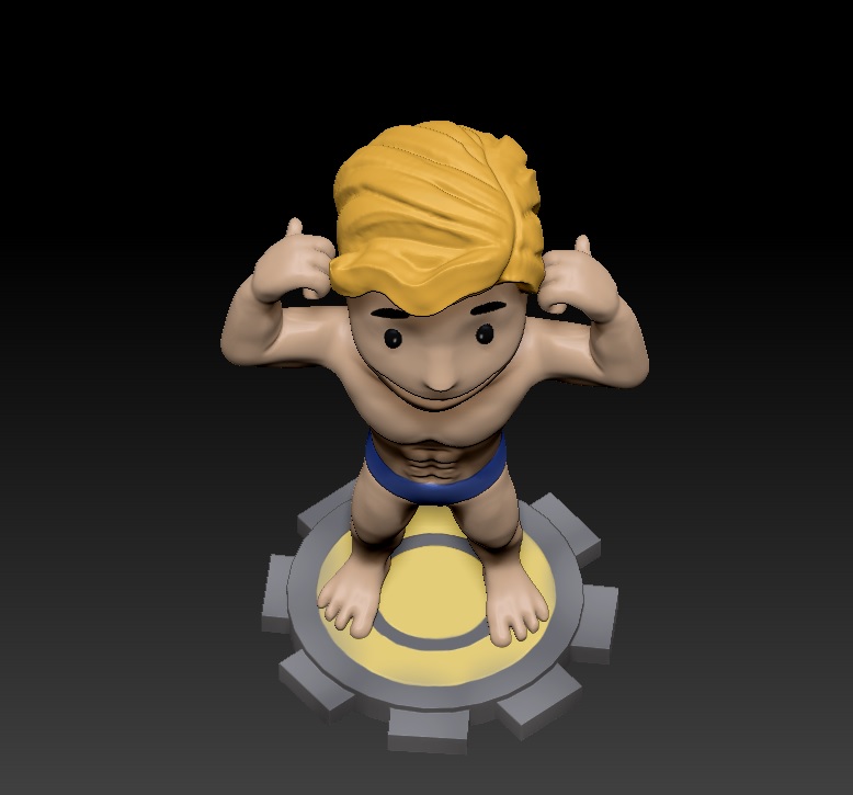 STL file Fallout. Vault boy. Strenght・3D print design to download・Cults