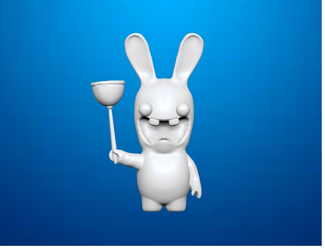STL file Rayman raving rabbids. Classic rabbit・3D printing design to ...