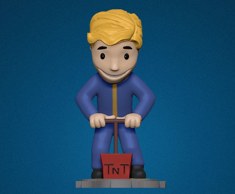 Fichier STL Fallout. Vault boy. Perception 👦・Design à télécharger et à ...