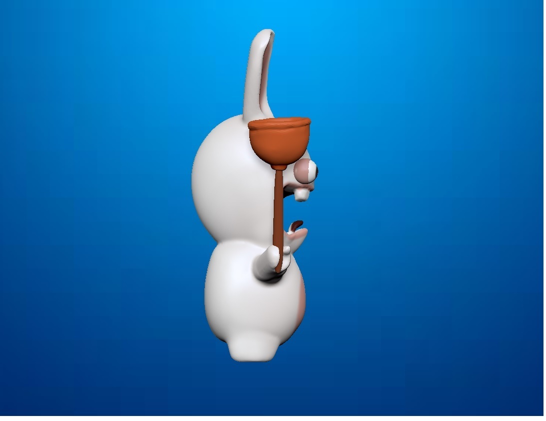 STL file Rayman raving rabbids. Classic rabbit 🐇・3D printing design to ...