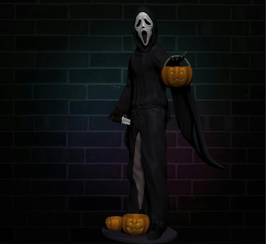 3D file Ghostface. Scream.・3D printer model to download・Cults