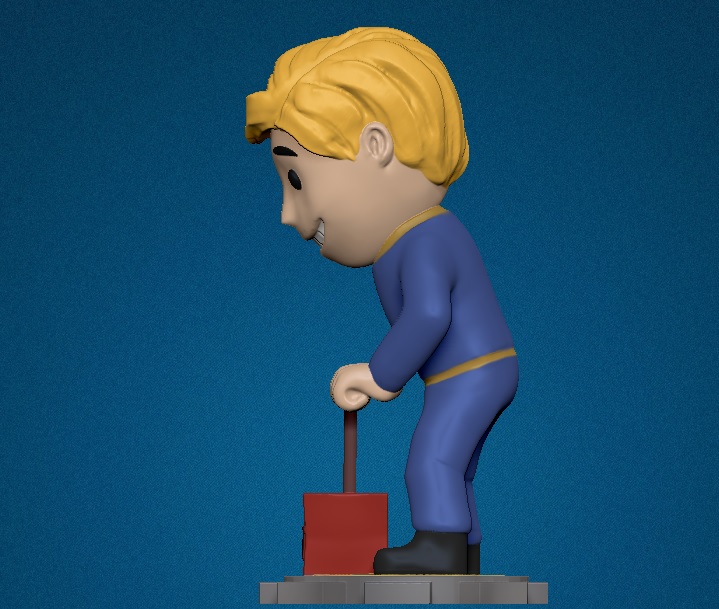 Fichier STL Fallout. Vault boy. Perception 👦・Design à télécharger et à ...