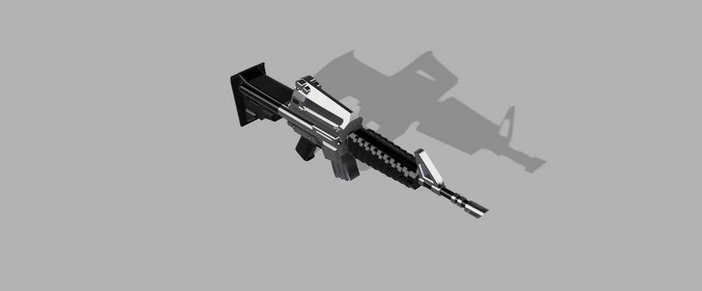 Free STL file assault rifle fortnite 🔫・3D printable model to download・Cults
