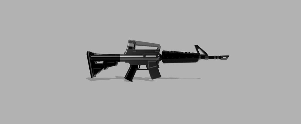 Free STL file assault rifle fortnite 🔫・3D printable model to download・Cults