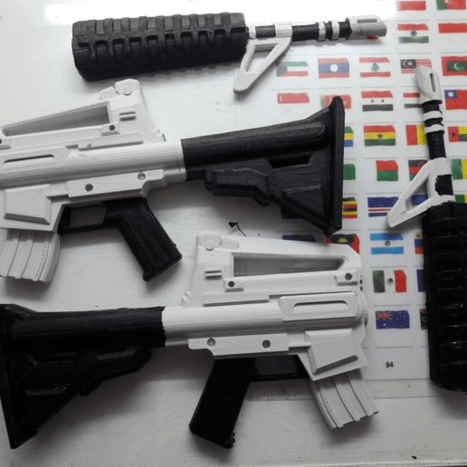 Download free STL file assault rifle fortnite • Template to 3D print ...