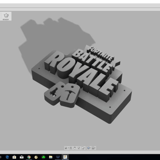 Download free STL file fortnite logo • 3D print model ・ Cults