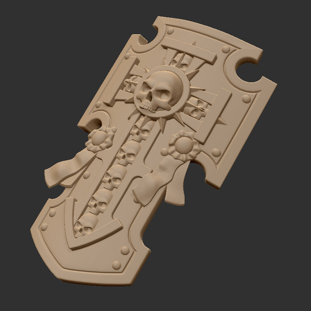 STL file Custom Shield and Sword Bladeguard・Design to download and 3D ...