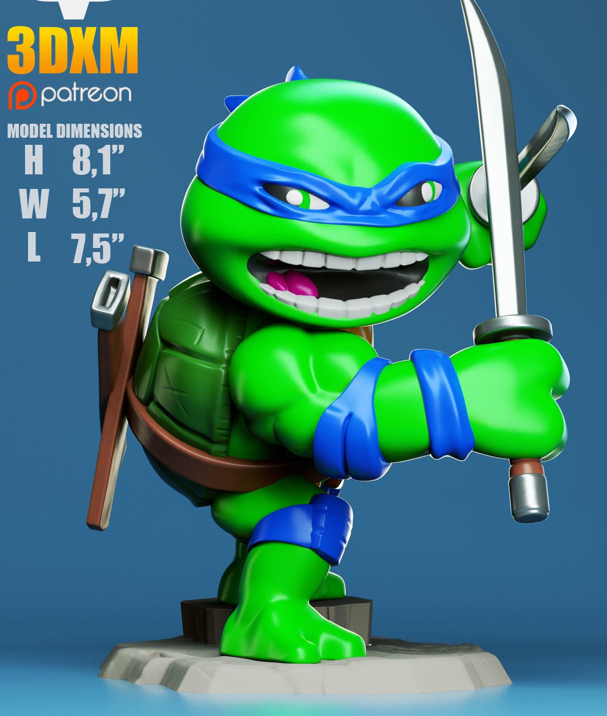 Free STL file ninja turtles 🥷・3D print object to download・Cults
