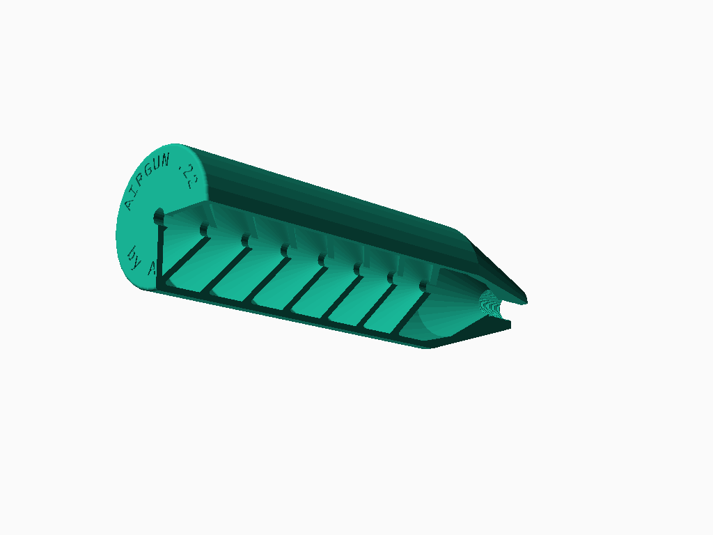 Archivo STL Silenciador de pistola de aire comprimido (largo) con rosca ...