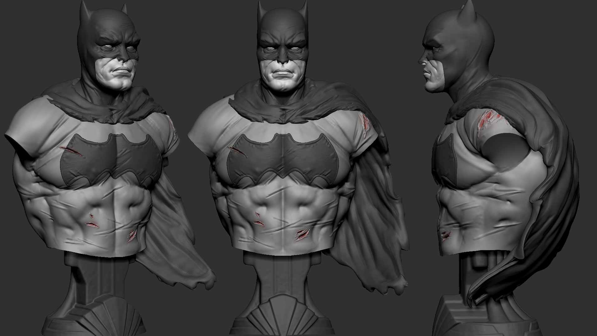 Fichier STL Batman the dark return - Buste・Objet imprimable en 3D à télécharger・Cults