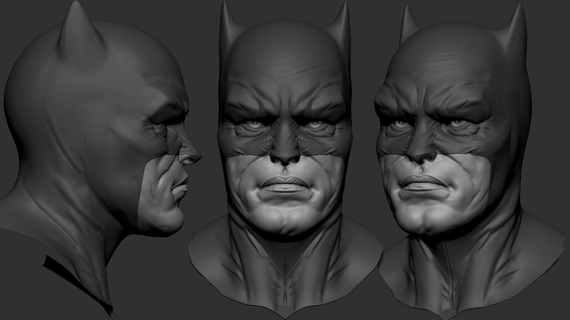 Fichier STL Batman the dark return - Buste・Objet imprimable en 3D à télécharger・Cults