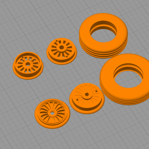 Download STL file RC Scale Airliner Wheels and Tyres • Design to 3D ...