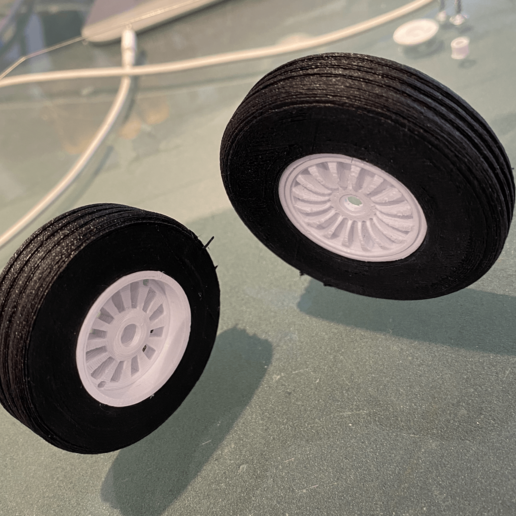 Download STL file RC Scale Airliner Wheels and Tyres • Design to 3D ...