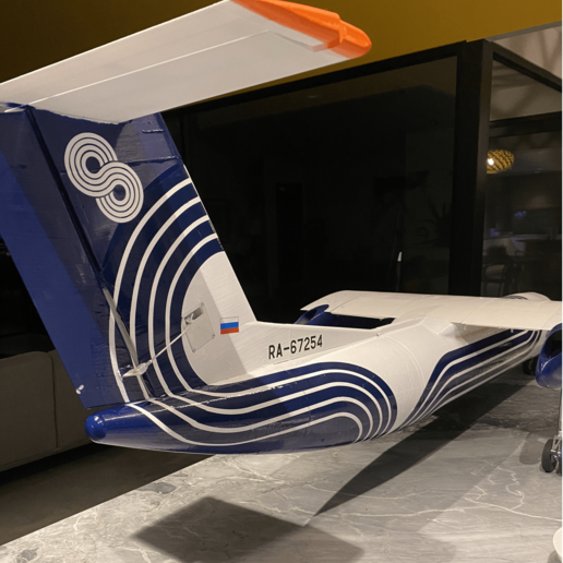 Download STL file Dash8 Q300 RC Aircraft • 3D print design ・ Cults