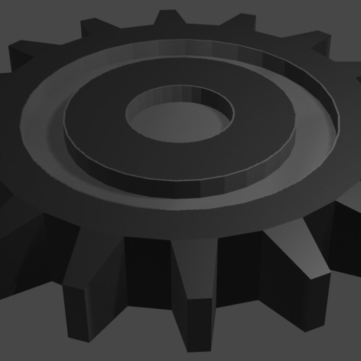 Download OBJ file Simple Gear • 3D printable template ・ Cults