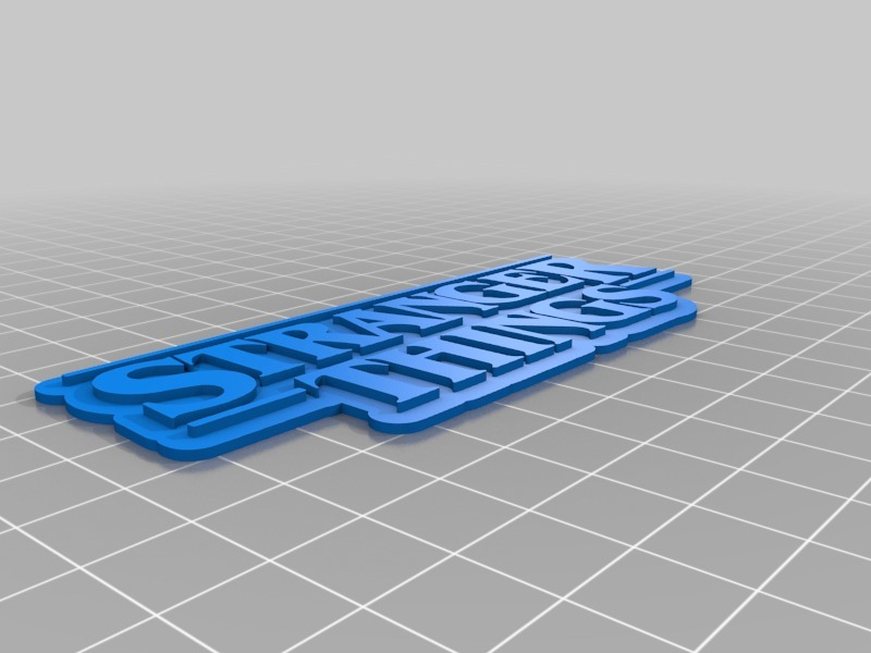 Free STL file Stranger Things Logo・3D printing template to download・Cults