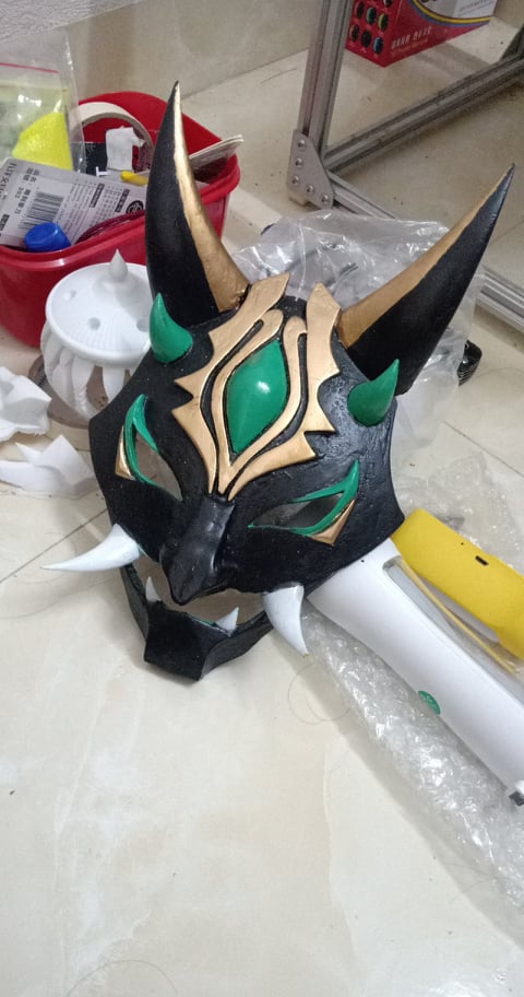 STL file Genshin Impact Xiao Mask 🎲・Model to download and 3D print・Cults