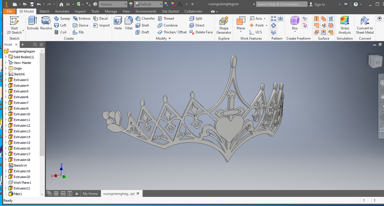 Free STL file Crown of Twisted Wonderland・3D printer design to download ...
