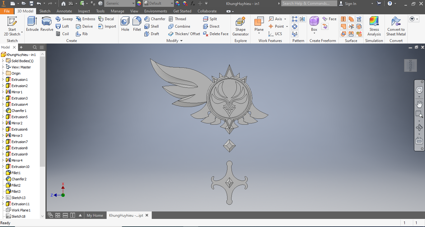 STL file Genshin Impact Vision Venti・3D printer design to download・Cults