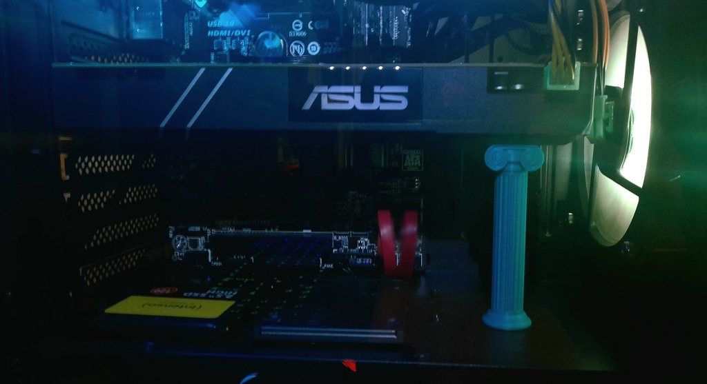 Free STL file Greek Pillar GPU Sag Support - 90mm・3D printable object ...