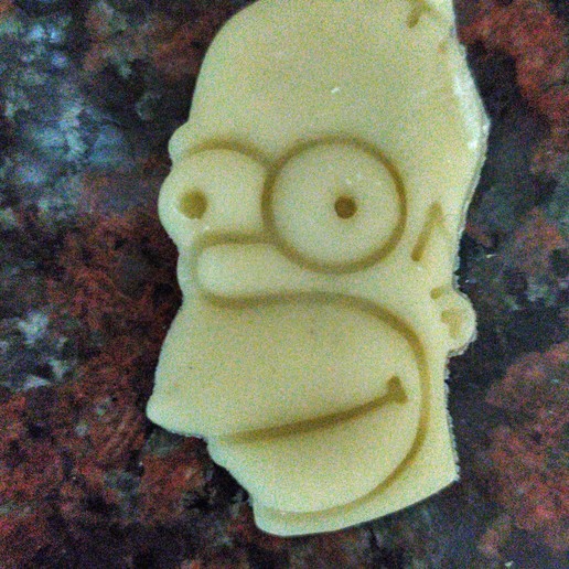 Download STL file Cookie cutter Homer Simpson - Homer Cookies • 3D ...
