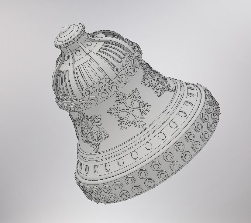 STL file Steampunk Christmas bell・3D printing model to download・Cults