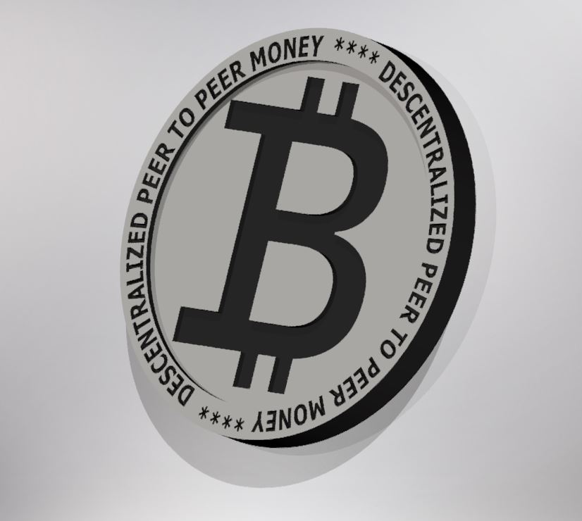 Free STL file Bitcoin coin・3D printing idea to download・Cults