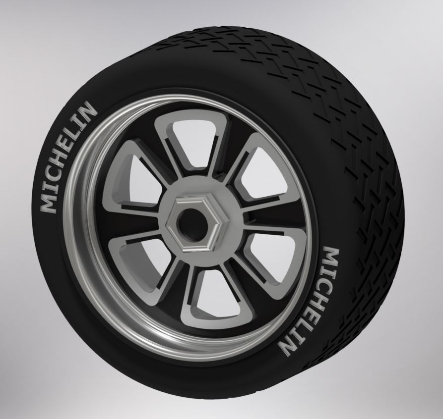 STL file Muscle car wheel・3D printing template to download・Cults
