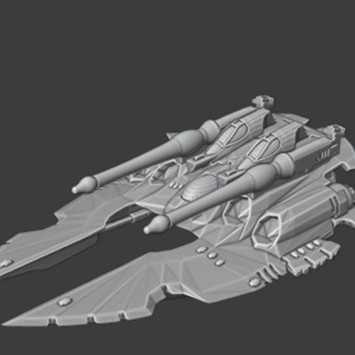 Download free STL file 6mm Space Elf Heavy Tank 2 • 3D print model ・ Cults