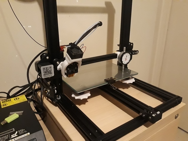 Free 3D file Creality CR10 Dial Gauge mount for precise bed leveling 🛏️ ...