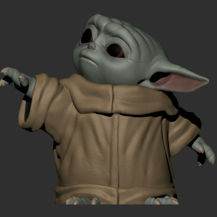 Free 3D file Baby Yoda 👶・3D printer model to download・Cults
